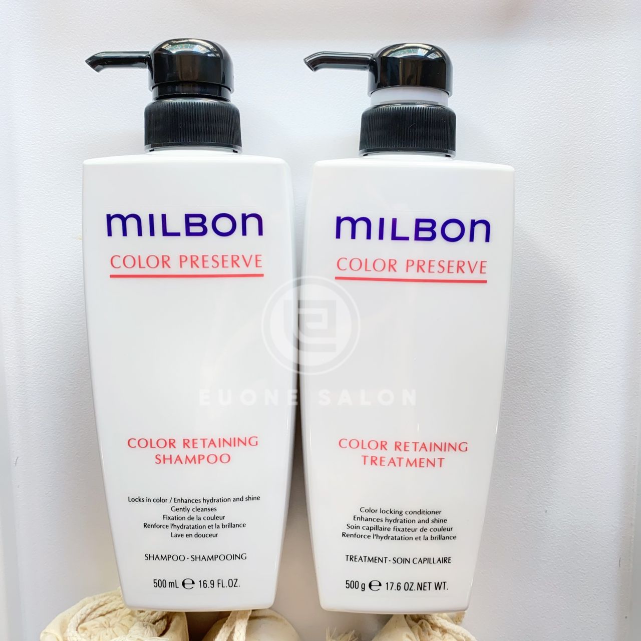 PACKAGE GLOBAL MILBON COLOR RETAINING – EUONE SALON